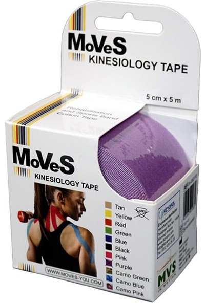 Moves Kinesio Bandı Lila Rengi- Mvs Kinesio Ağır Bandı Moves Kinesio Bandı Lila Rengi- Mvs Kinesio Ağır Bandı