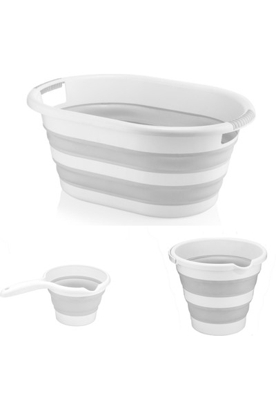 Ahir Ticaret Hobby Life Katlanabilir 3'lü Banyo Set