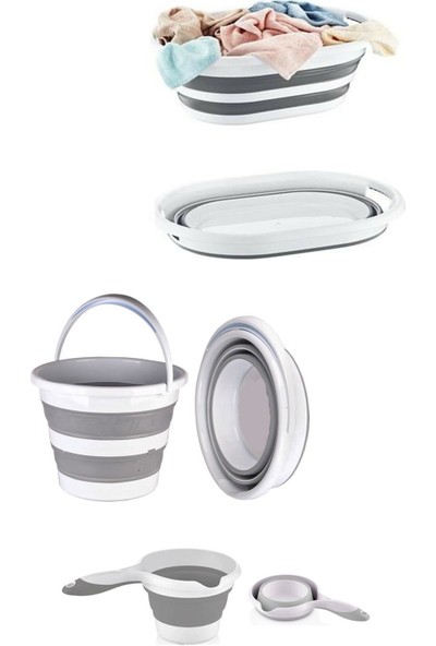 Ahir Ticaret Hobby Life Katlanabilir 3'lü Banyo Set