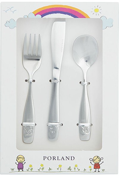 Porland Mini Animals Çocuk Çatal Kaşık Ve Bıçak Takımı Porland Mini Animals Çocuk Çatal Kaşık Ve Bıçak Takımı