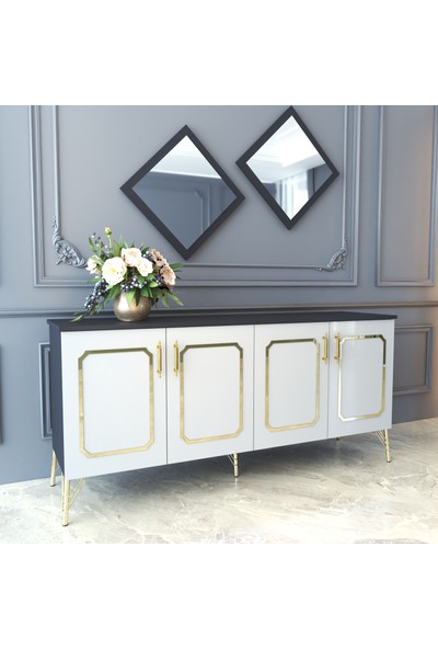 Fse Mobilya Elite Antrasit Konsol (Metal Ataklı) Fse Mobilya Elite Antrasit Konsol (Metal Ataklı)