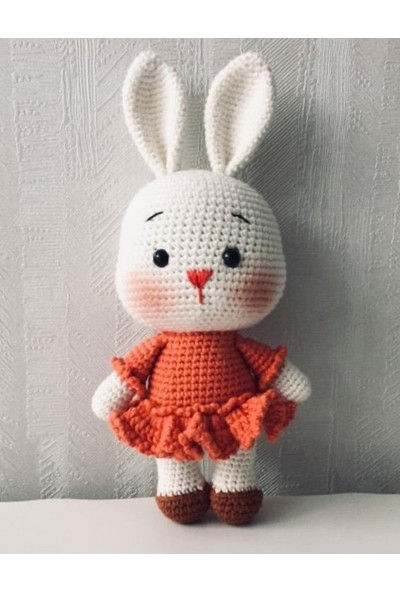 Toys City Sevimli Tavşan Organik Örgü Oyuncak