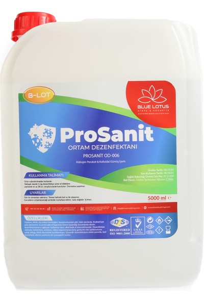 Prosanit %70 Etil Alkol Bazlı Ortam Dezenfektanı