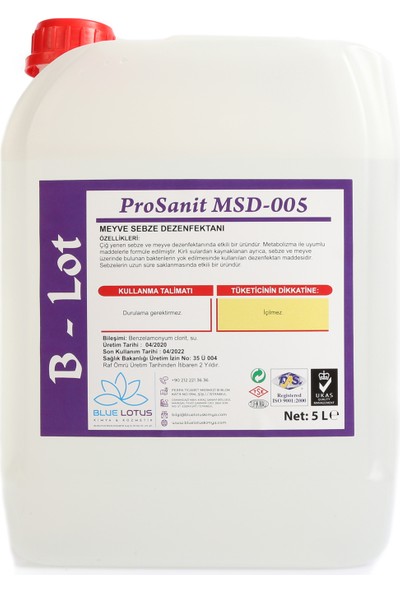 Prosanit Meyve & Sebze Dezenfektanı