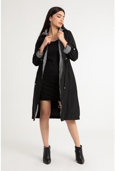 Modaplaza Kadın Uzun Trenchoat 9091