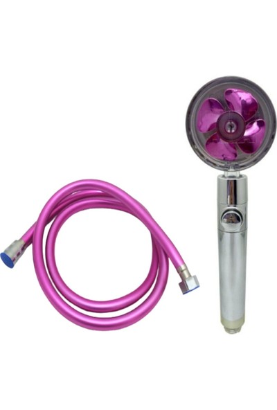 Sin@rasta Duş Başlığı Turbo Pervaneli Start Stop Tuşu Duş Başlığı 360 Derece Döner+Banyo Duş Hortumu (Spirali Sin@rasta Duş Başlığı Turbo Pervaneli Start Stop Tuşu Duş Başlığı 360 Derece Döner+Banyo Duş Hortumu (Spirali
