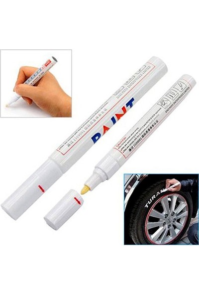 Lastik Yazı Kalemi - Beyaz