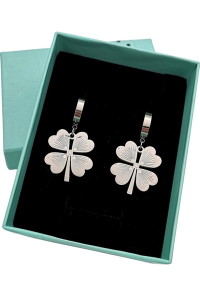 Wish Design Yonca Küpe Çelik Silver Wish Design Yonca Küpe Çelik Silver