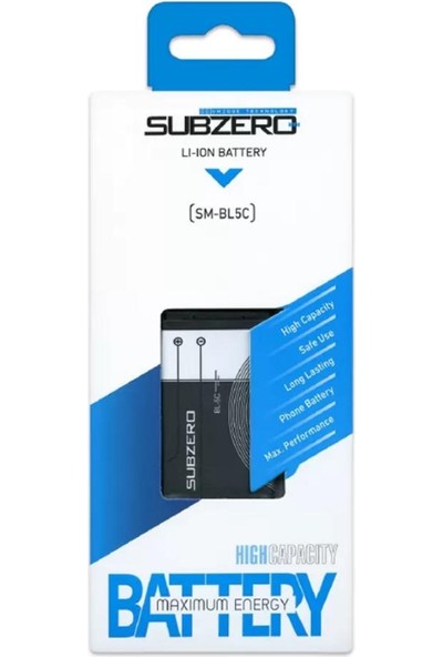 Subzero Nokia Bl-5c Batarya / 1020MAH Subzero Nokia Bl-5c Batarya / 1020MAH