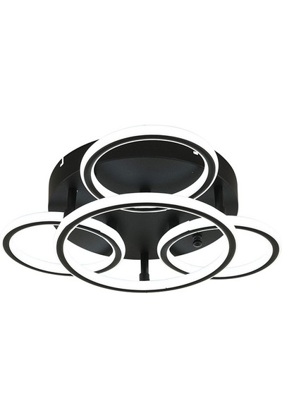 Decobulvar 114W 40CM 3+1 Siyah LED Tavan Armatürü Decobulvar 114W 40CM 3+1 Siyah LED Tavan Armatürü