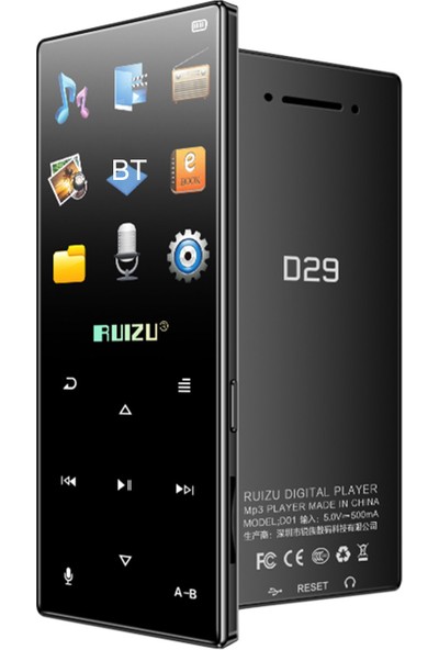 Ruızu D29 Bt Mp3 Taşınabilir Müzik Video Oynatıcı Kayıpsız (Yurt Dışından) Ruızu D29 Bt Mp3 Taşınabilir Müzik Video Oynatıcı Kayıpsız (Yurt Dışından)