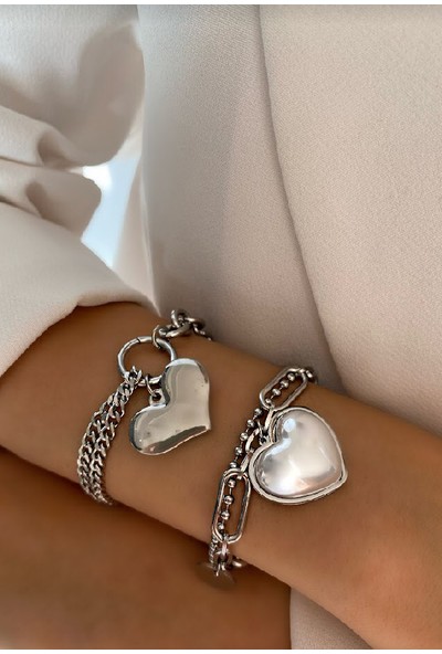 Eda Çelik Kalp Bileklik