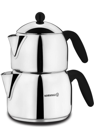 Korkmaz Orbit Midi Paslanmaz Çelik Çaydanlık Takımı A037