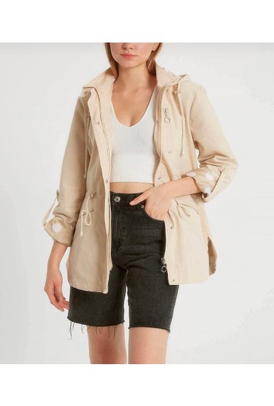 Elim Dört Mevsimlik Yırtmaçlı Trençkot