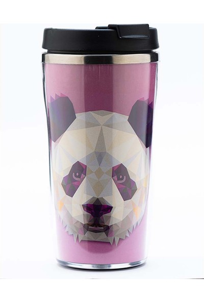 Marka Baba Panda Desenli Çelik Termos