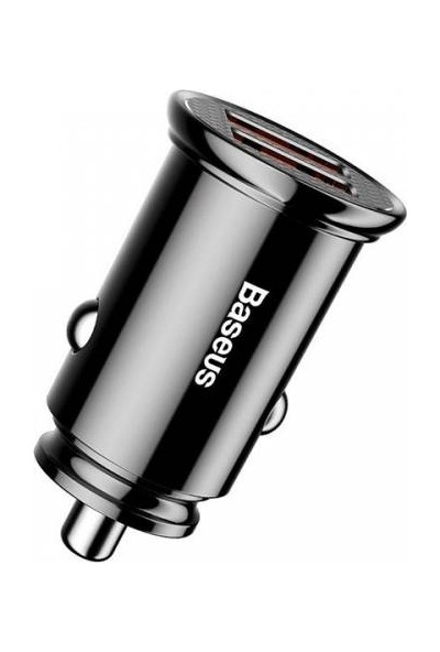 Baseus Qc3.0 5A 30W Çift USB Araç Çakmaklık Şarjı Araç Şarjı LED Işıklı Hızlı Şarj Oto Çakmaklık