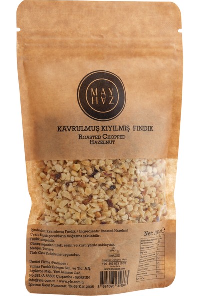 Mayhaz Kavrulmuş Kıyılmış Fındık 100 G