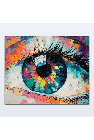 iRessam Sayılarla Tuval Resim Numaralı Tablo Boyama Seti - Göz (40X50 Cm) iRessam Sayılarla Tuval Resim Numaralı Tablo Boyama Seti - Göz (40X50 Cm)