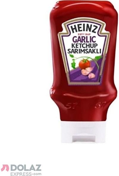 Heinz Şişe Sarımsaklı Ketçap 460 gr Heinz Şişe Sarımsaklı Ketçap 460 gr