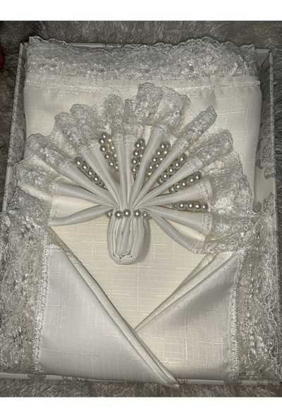 Cardea Şantuk Masa Örtüsü Takımı 6 Kişilik 14 Parça