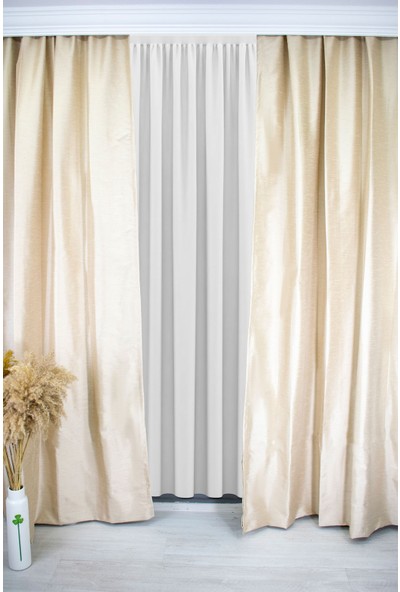 Miabella Home Fon Perde Tek Kanat Tafta