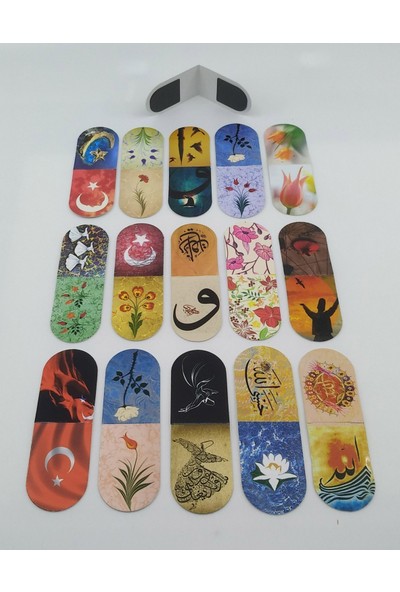 Gifts Turkiye Giftsturkiye Kitap Ayracı Içi Mıknatıslı Ufak Ebat Muhafazakar ( 15 Adet )