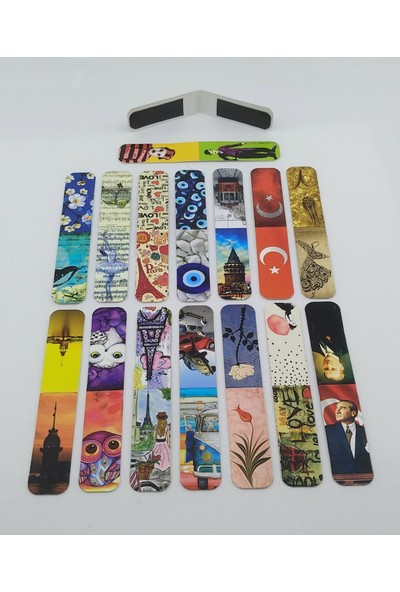 Gifts Turkiye Giftsturkiye Kitap Ayracı Içi Mıknatıslı Ufak Ince Ebat Popüler ( 15 Adet )