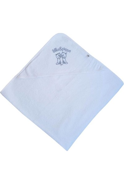 BBB Nakışlı Kapşonlu Bebek Kundak Banyo Havlusu 100X100 cm
