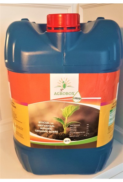 AgroBox 20 Lt- Bitkisel ve Hayvansal Menşeili Organik Sıvı Gübre (Kökleyici- Kök Yayılımı Sağlar) AgroBox 20 Lt- Bitkisel ve Hayvansal Menşeili Organik Sıvı Gübre (Kökleyici- Kök Yayılımı Sağlar)