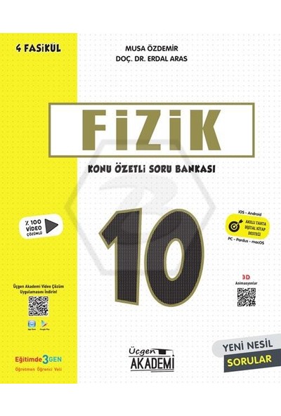 Üçgen Akademi 10. Sınıf Fizik - Konu Özetli Soru Bankası (Ciltli) Üçgen Akademi 10. Sınıf Fizik - Konu Özetli Soru Bankası (Ciltli)