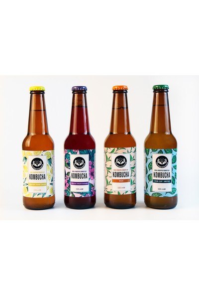 Fermenteana Kombucha 4'lü Tanışma Paketi