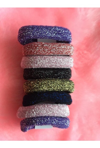 Burcu Dekorasyon Simli Lastik Toka