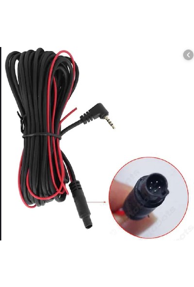 Keepro 5 Pin 10 Metre Araç Kamera Kablosu 10 Metre 5 Pin 2.5 mm Kamera Kablosu