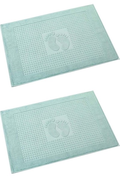Özdilek 2li Winter Havlu Ayak Izli Paspas (50X70)-SU Yeşili