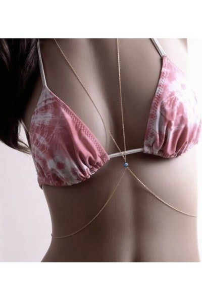Takıconcept Nazar Boncuğu Detaylı Bikini Vücut Aksesuarı Bel Zinciri Takıconcept Nazar Boncuğu Detaylı Bikini Vücut Aksesuarı Bel Zinciri