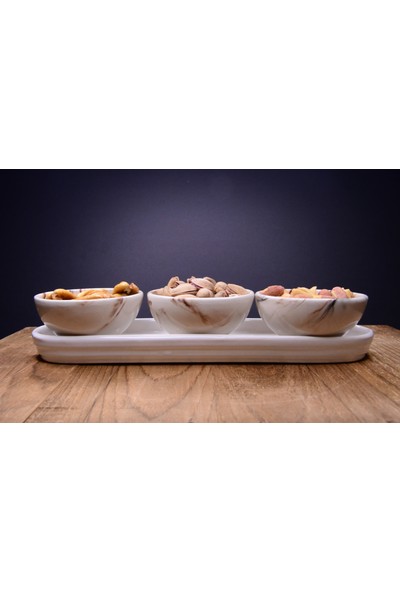 3M1W Tabaklı 3'lü Kase Çerezlik Kahverengi Çok Amaçlı 3M1W Tabaklı 3'lü Kase Çerezlik Kahverengi Çok Amaçlı