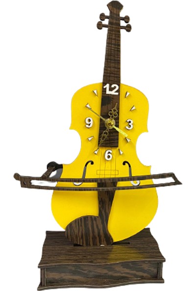 R Tasarım Keman Masa Saati