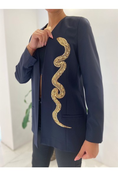 Bena Labena Büyük Beden Kadın Kumaş Ceket