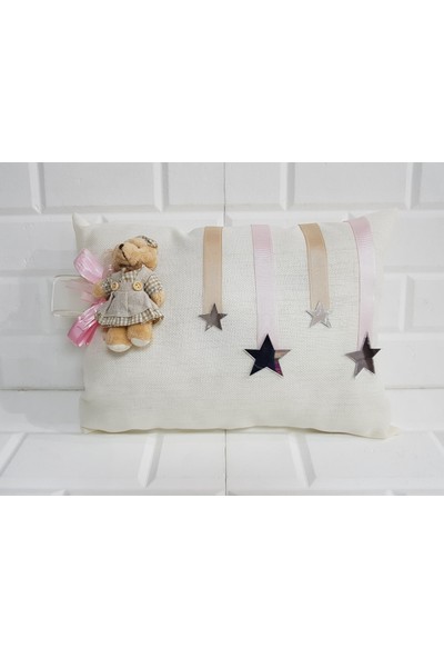 Apaydin Çeyiz Bebek Altın Yastığı Krem Renk Avangart Kız Model