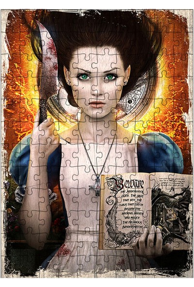 Tablomega Ahşap Puzzel Büyücü Kız 120 Parça 25*35 cm