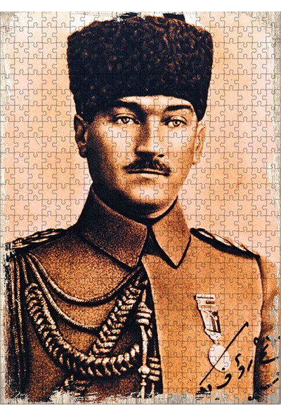 Tablomega Ahşap Puzzel Mustafa Kemal Atatürk 500 Parça 50*70 cm Tablomega Ahşap Puzzel Mustafa Kemal Atatürk 500 Parça 50*70 cm