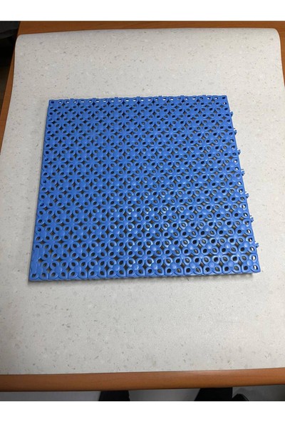 Özbalban 33 x 33 cm. Geçgili Plastik Paspas Yer Karosu Gül Desenli Mavi Özbalban 33 x 33 cm. Geçgili Plastik Paspas Yer Karosu Gül Desenli Mavi