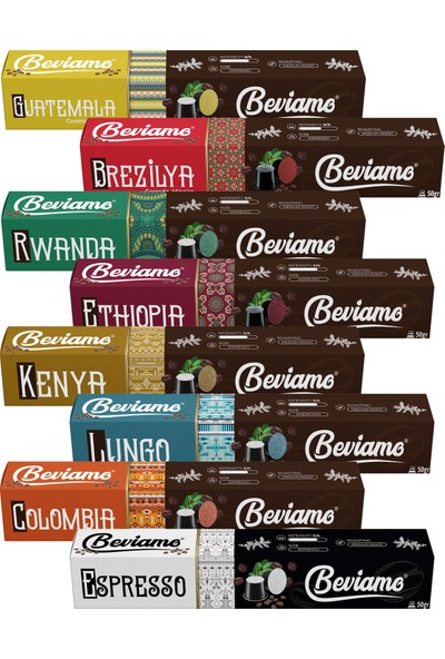 Beviamo Nespresso Uyumlu Kapsül Kahve Karışık 80 Kapsül Beviamo Nespresso Uyumlu Kapsül Kahve Karışık 80 Kapsül