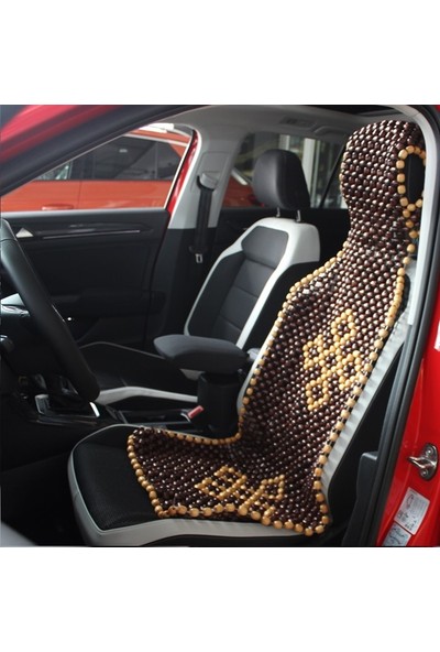 Space Başlıklı Ahşap Boncuklu Minder Koyu Kahve / KLMN123 Space Başlıklı Ahşap Boncuklu Minder Koyu Kahve / KLMN123