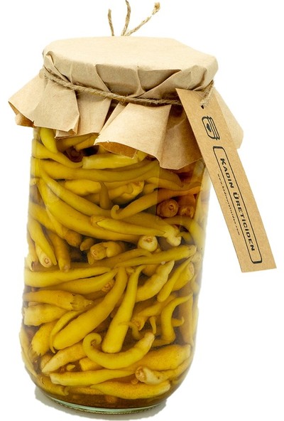 Kadın Üreticiden Uzun Cin Biber Turşusu 1000 cc