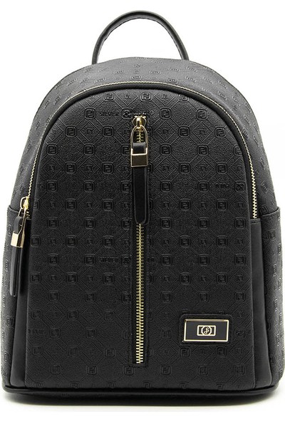 Silver Polo Kadın 901-38634 Silver Polo Sırt Çantası M46 Siyah-Mat Siyah