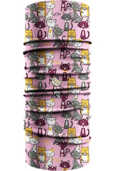 E-Taktik Cute Cats - Pembe Kedi Çok Fonksiyonlu Buff Bandana Boyunluk E-Taktik Cute Cats - Pembe Kedi Çok Fonksiyonlu Buff Bandana Boyunluk