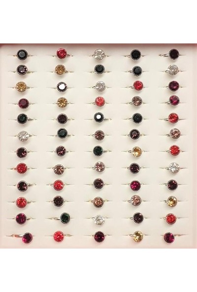 Sea Bubbles Renkli Taşlı Kız Çocuk Yüzük - 5li Sea Bubbles Renkli Taşlı Kız Çocuk Yüzük - 5li