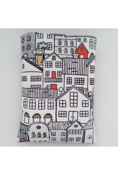Kitap Kılıfı Şehir Desen