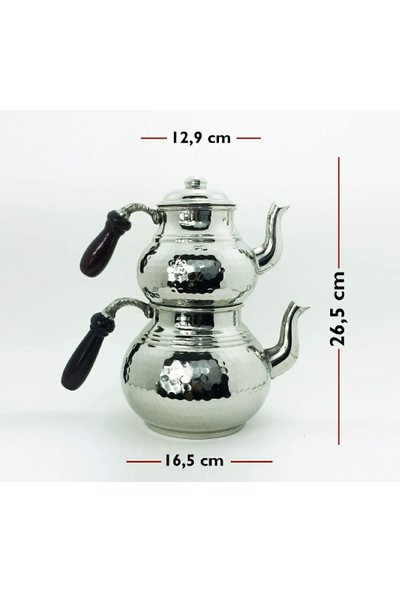 Ymn Bakırcılık Nikel Bakır Çaydanlık Takımı